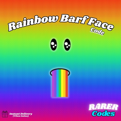Rainbow Barf Face Roblox Toy Code 🌈 Celebrity Series 2 Rare Virtual ...