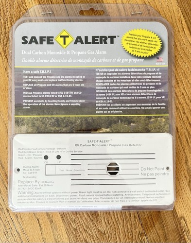 Safe-T-Alert 35-742-WT CO & Propane Gas Alarm – New Sealed – RV/Boat ...