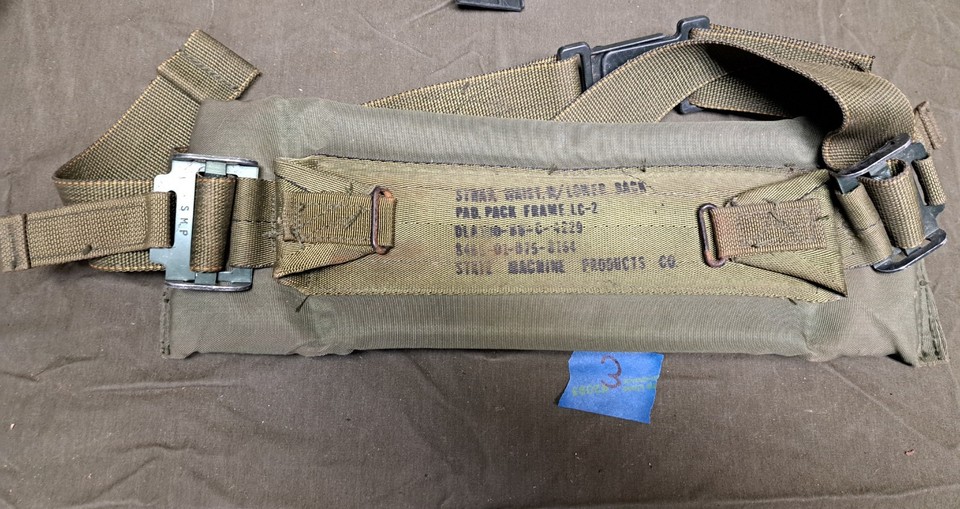 US Military ALICE Pack Kidney Pad LC2 Vintage with Belt | eBay