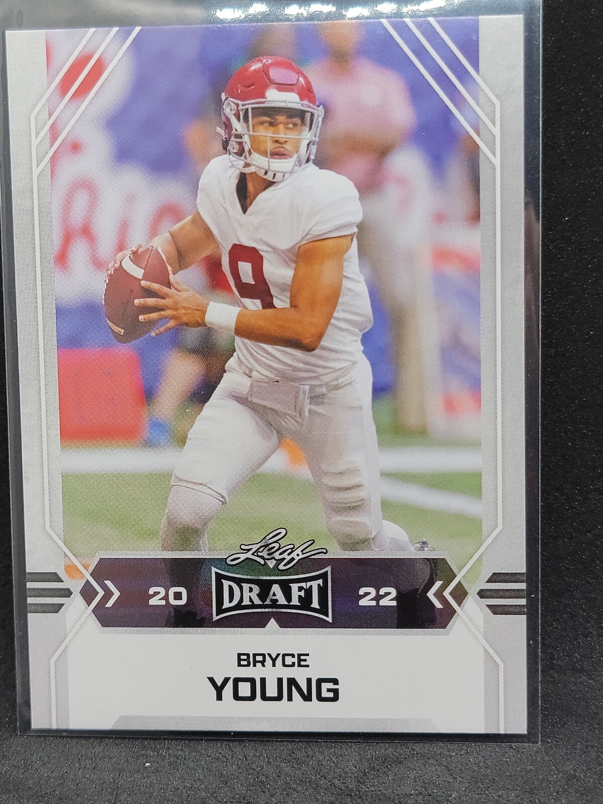 BRYCE YOUNG ROOKIE CARD 2022 Leaf Draft NFL #1 PICK Carolina Panther ...