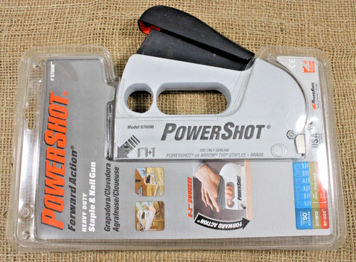 PowerShot Staple Brad Nail Gun 5700M Heavy Duty Forward Action Stapler ...