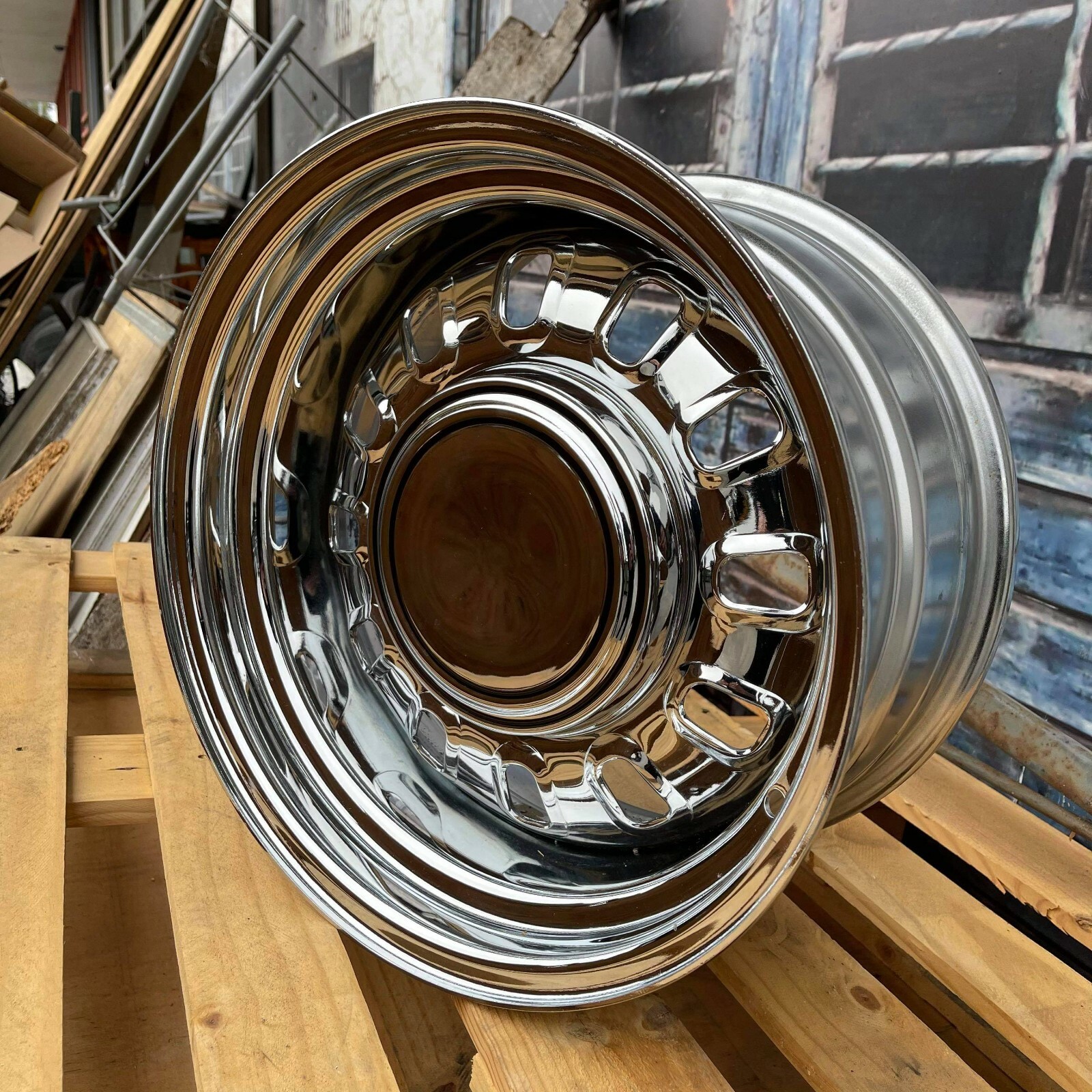 15" 12 Slot Wheels Chrome Fits For XA XB XC Falcon 15x10 5x114.3 5 ...