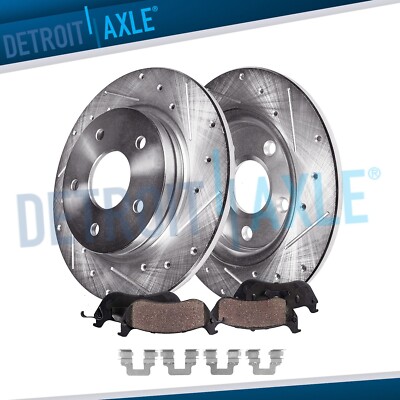 11.02" 280mm Rear Drilled Brake Rotors Ceramic Pads for Mini Cooper ...