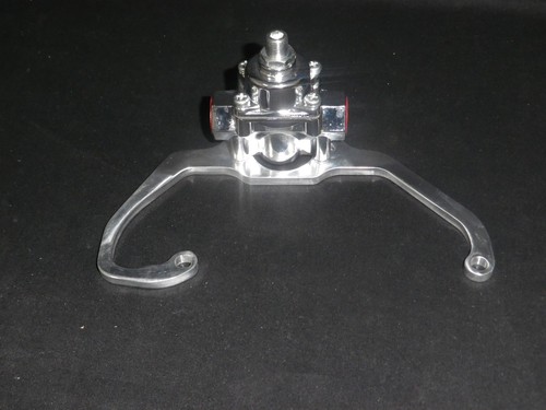 HOLLEY FUEL REGULATOR MOUNTING BRACKETS POLISHED AND REGULATOR 4150 ...