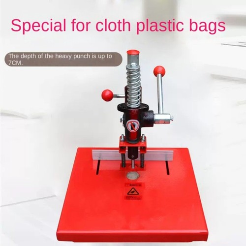Fabric Plastic Bag Punching Machine Manual Heavy Duty Punching Machine ...