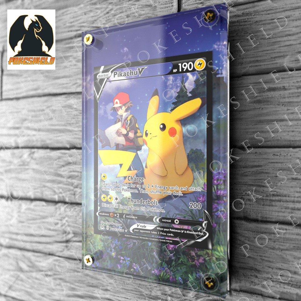 Pikachu V TG16/TG30 Pokémon Extended Art Display Case (CARD NOT ...