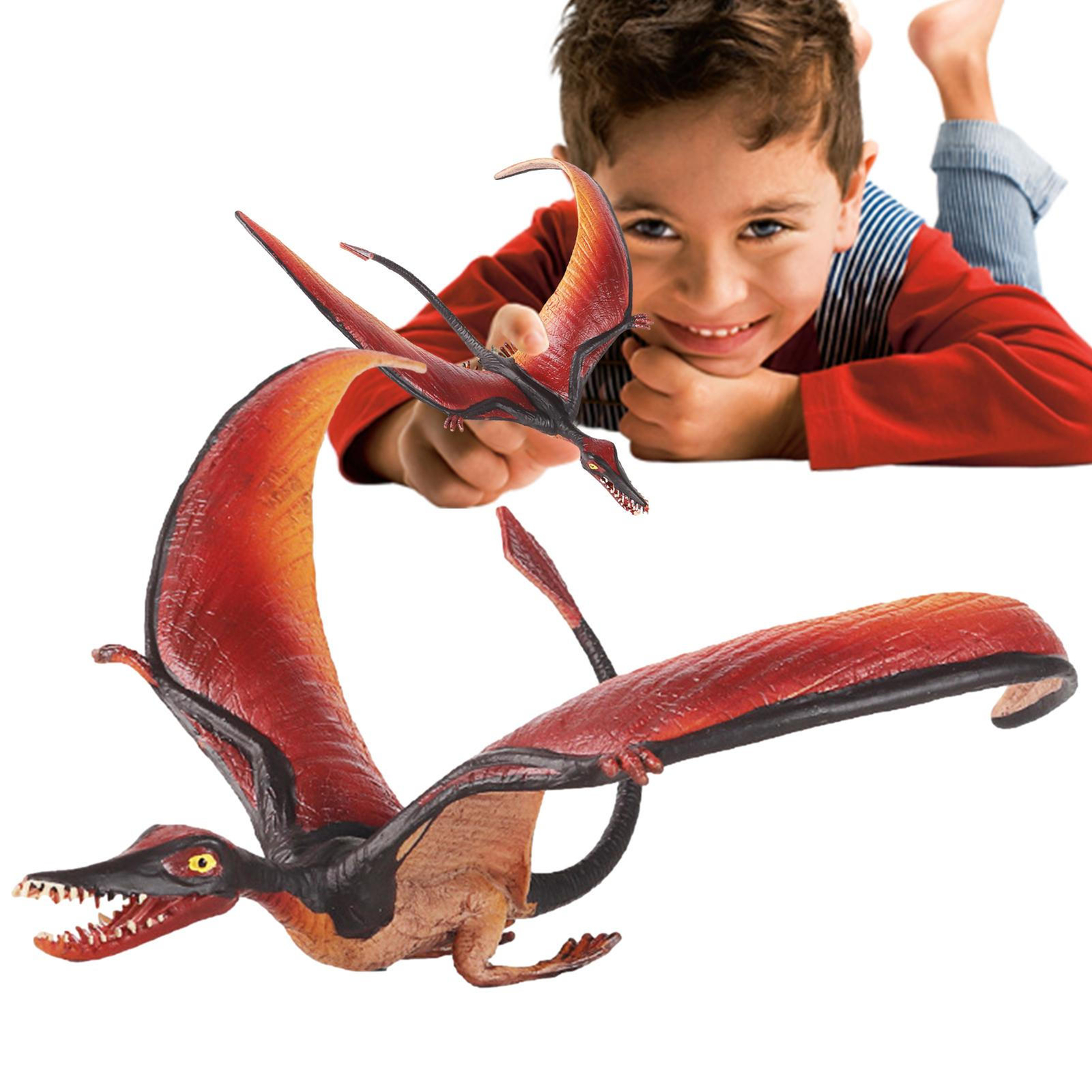 Pterodactyl Model Realistic Flying Dinosaur Toy Pterodactyl Figure Toy ...
