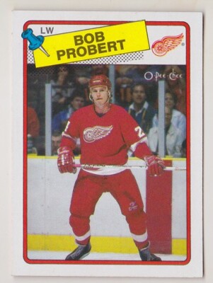 1988-89 OPC Bob Probert Rookie Detroit Red Wings RC 88-89 | eBay