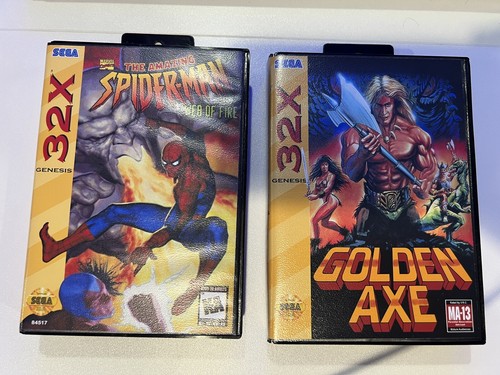Golden AXE 32X & The Amazing Spider-Man Web Of Fire (Reproductions) | eBay