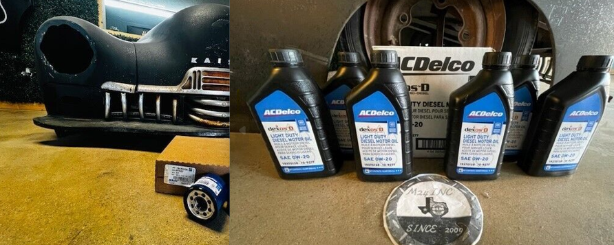 AC Delco DexosD (7) 0w-20 10-9277 Light Duty Diesel Engine Oil and (1 ...