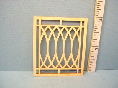 Miniature Decorative Window Mullion #J-W Laser Creations 1/12 Scale | eBay