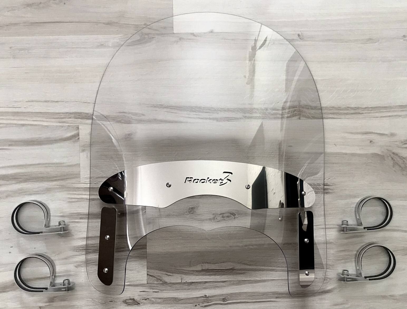 TALL TOURING SCREEN TRIUMPH ROCKET III WINDSCREEN WINDSHIELD 61CM ...