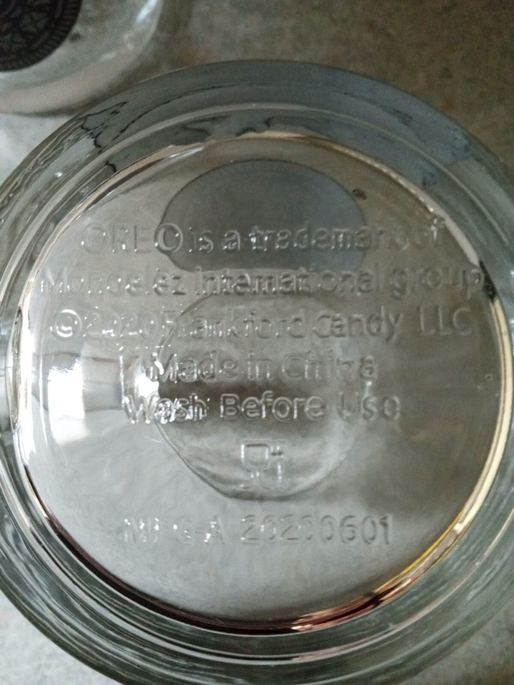 OREO COOKIE Glass Mug with Handle Milk Dunking Cup/Glass w Cookie ...