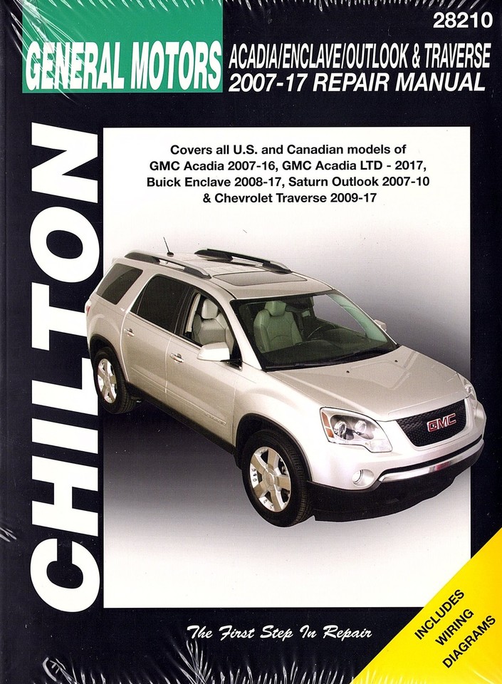 TRAVERSE MANUAL CHEVROLET SERVICE REPAIR SHOP BOOK CHILTON GUIDE 2009 ...