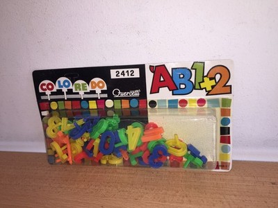 Quercetti Coloredo MAGNETIC NUMBERS SET cod. 2412 MOC Vintage | eBay
