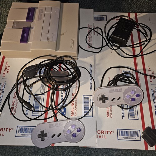 VINTAGE SUPER NINTENDO SNS-001 Complete Set UNTESTED | eBay
