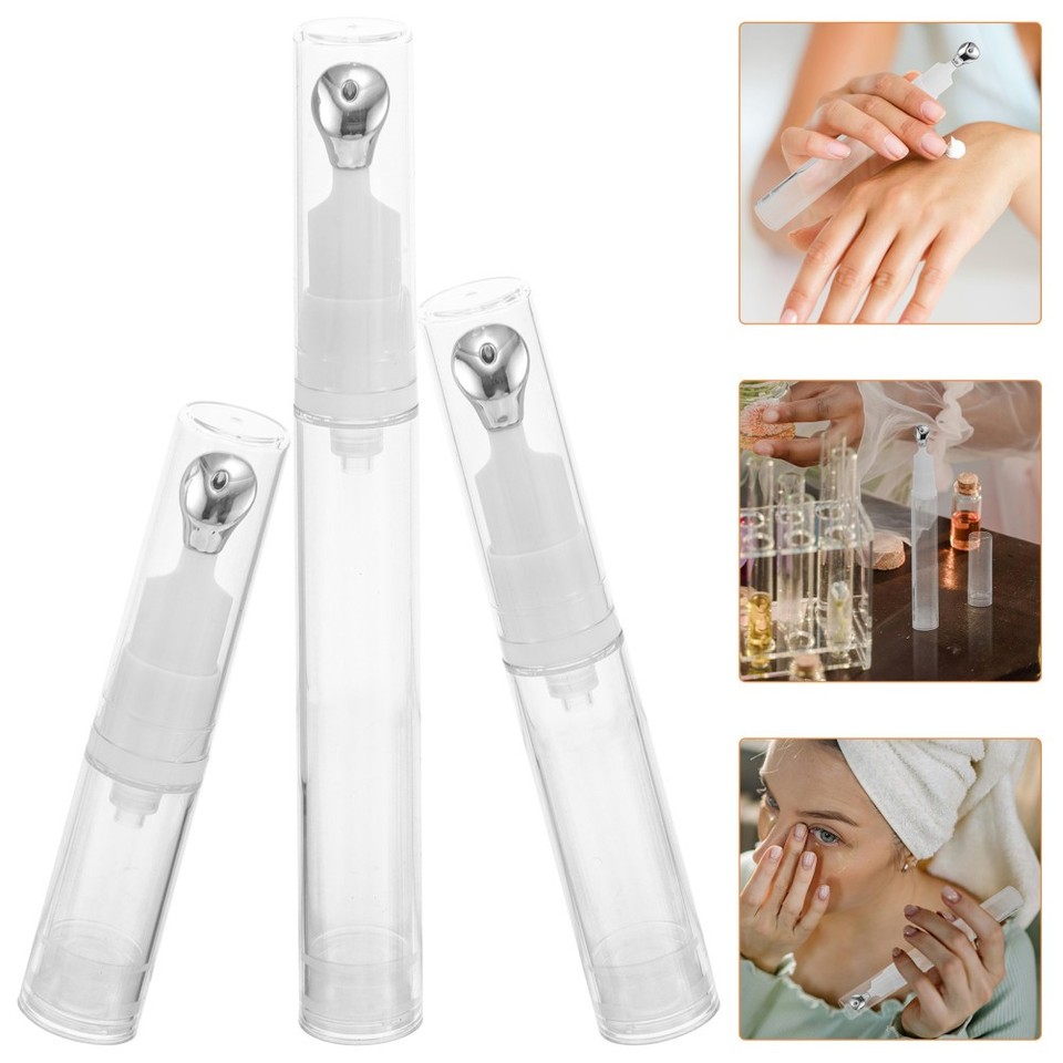 6 Pcs Eye Cream Metal Applicator Roller Ball Gel Flat Cosmetics Refill ...