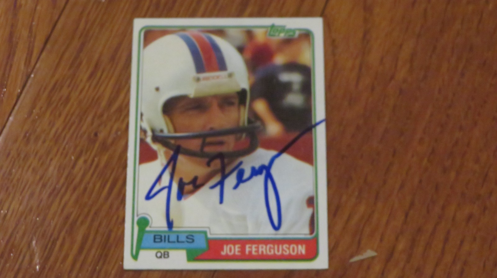 Joe Ferguson Autographed Hand Signed Card Buffalo Bills Topps 1981 | eBay