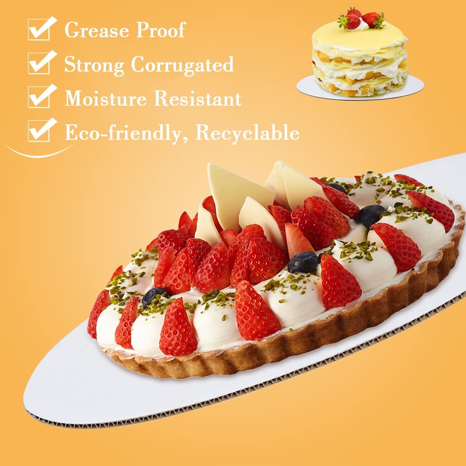 Sudaya Cake Boards 50 PCS, Cake Boards 12 Inch Round, Cardboard Cake ...