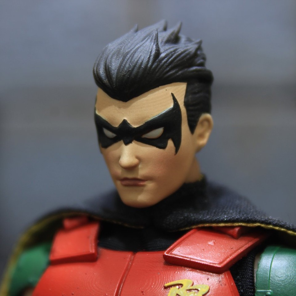 1/10 Custom DC Multiverse Red Robin Tim Drake McFarlane Variants Head ...