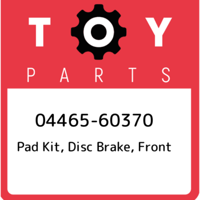 04465-60370 Toyota Pad kit, disc brake, front 0446560370, New Genuine ...
