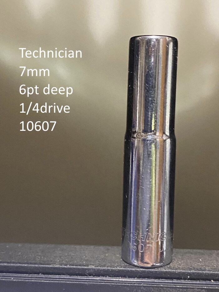 USA MADE 7mm sockets 1/4 3/8 drive price each 6pt 12pt many vintage ...