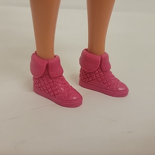 Barbie Replacement Pink High Top Sneakers Shoes Quilted Pink E48 | eBay