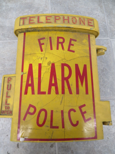 Telephone Box Emergency Fire Police Alarm With Telephone Still In It ...