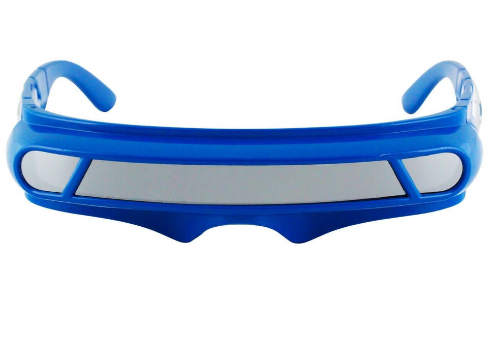 SPACE ALIEN COSTUME Party CYCLOPS Futuristic Robot WRAP SHIELD SUN ...