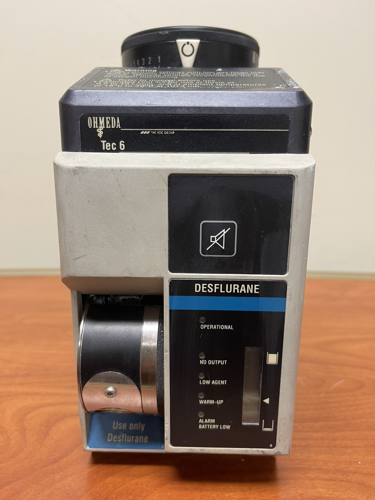 Datex Ohmeda Tec 6 ~ Veterinary Use ONLY ~ Desflurane Vaporizer ...