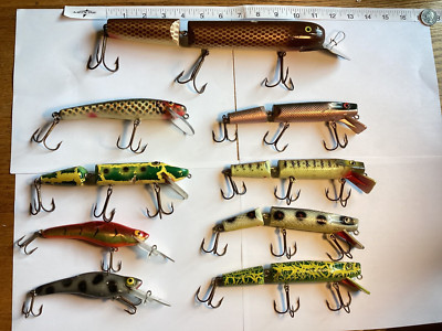 Musky Muskie Lure Lot of 9 Large Fishing Lures | eBay