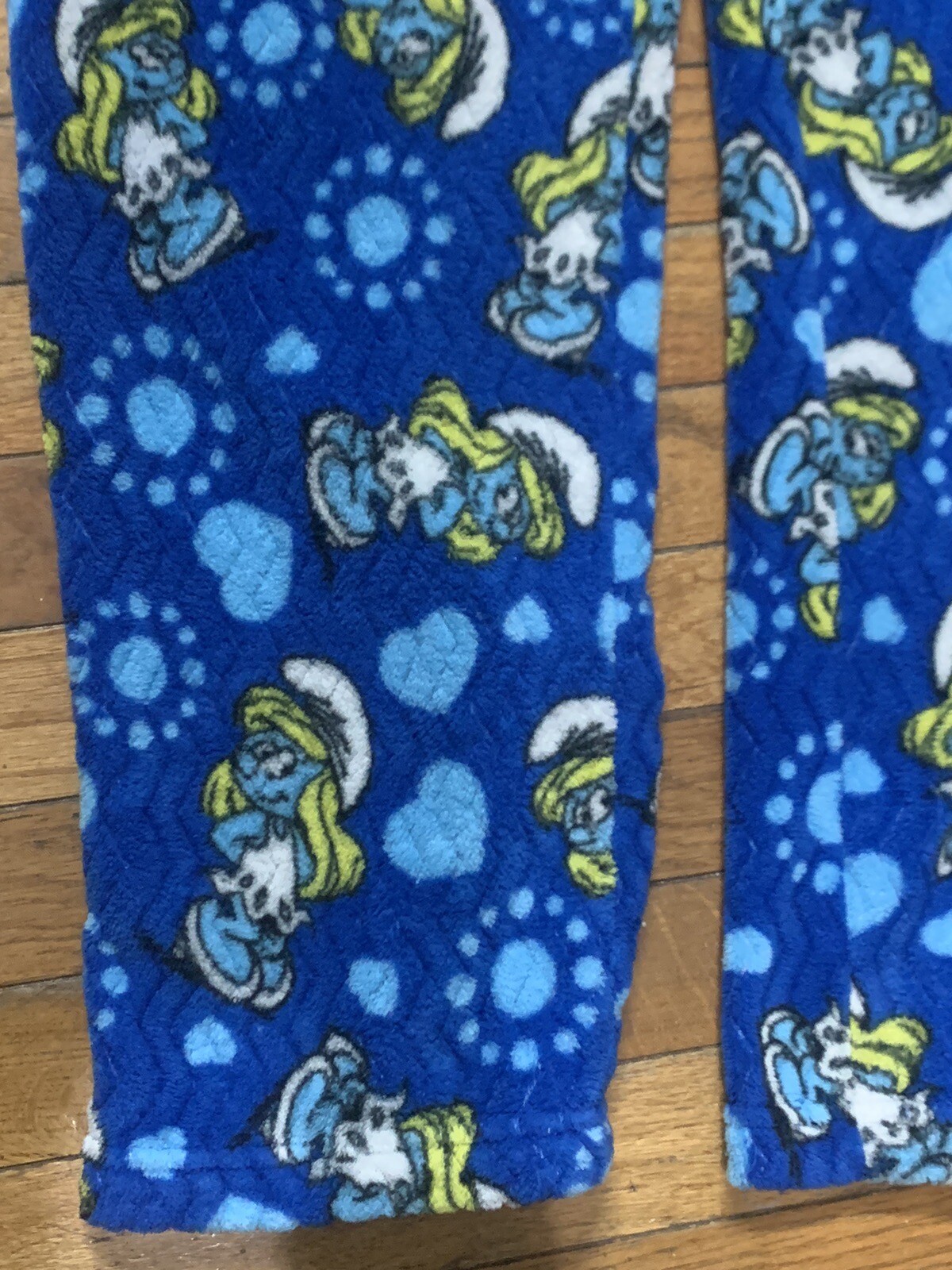 The Smurfs Pajama Pants Smurfette Fleece PJ Bottoms W… - Gem