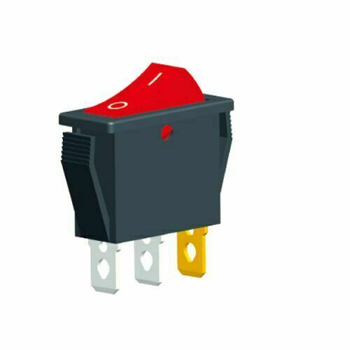 1X Rocker Switch 3Pins 3Positions 16(4)A 125/250VAC T55/85/105 Red ...