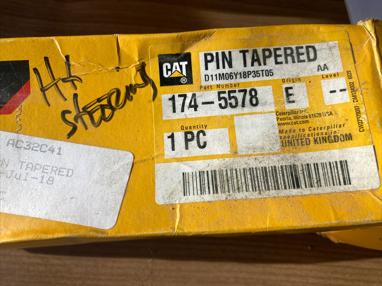 Caterpillar CAT OEM 174-5578 LINKAGE PIN TAPERED | eBay