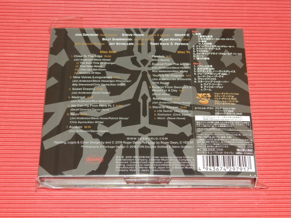 4HT YES Yes 50 Live JAPAN 2 SHM CD SET Digipak | eBay