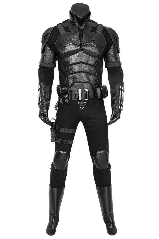 2020 The Batman Bruce Wayne Jumpsuit Costume Cosplay Bodysuit Superhero ...