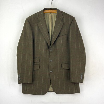 Roderick Charles Tweed Jacket Mens 42R Green Check Hacking Hunting ...