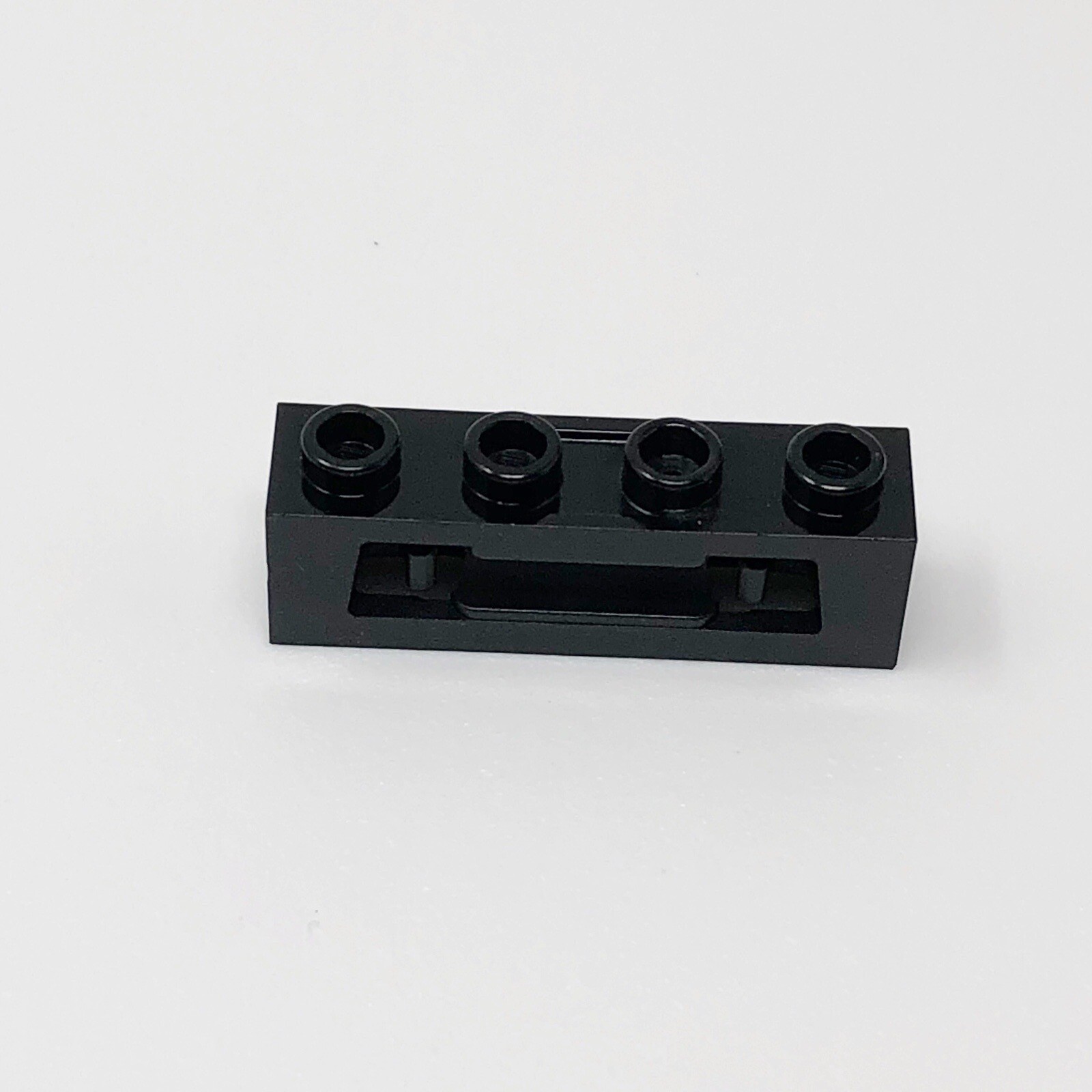 16968 LEGO Brick Modified 1x4 w/ Inside Clips (Disk Shooter) BLACK (1 ...