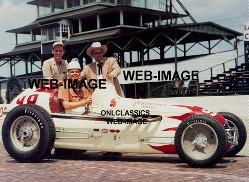 1952 TROY RUTTMAN #98 OFFY RACER INDY 500 5x7 PHOTO AUTO RACING JC ...