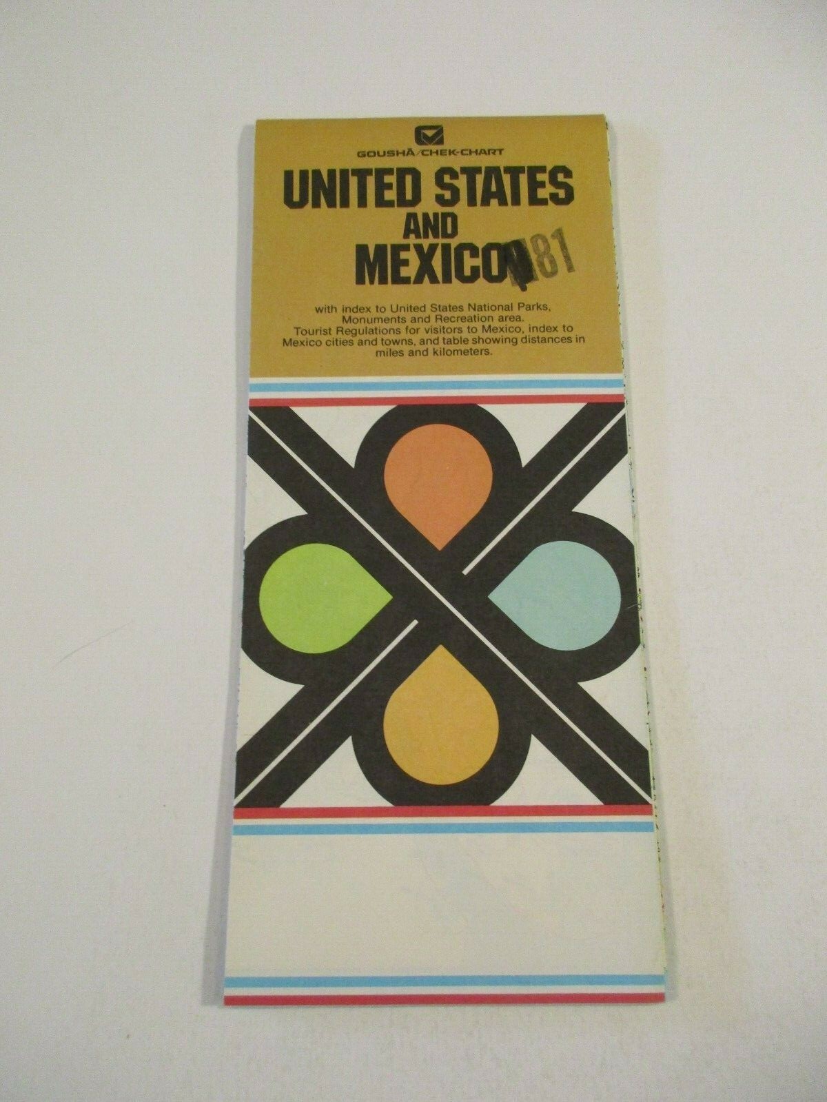 Stamped 1981 Gousha United States & Mexico Travel Road Map~Box G9 | eBay