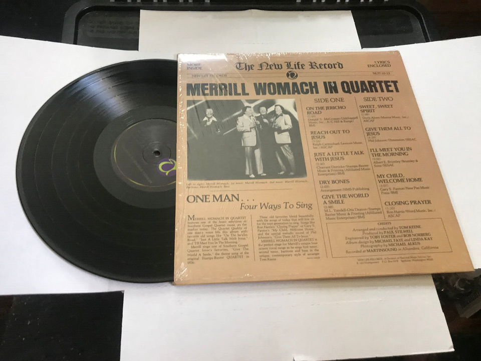 1977 Merrill Womach In Quartet Christian Gospel EX Vinyl LP Record | eBay