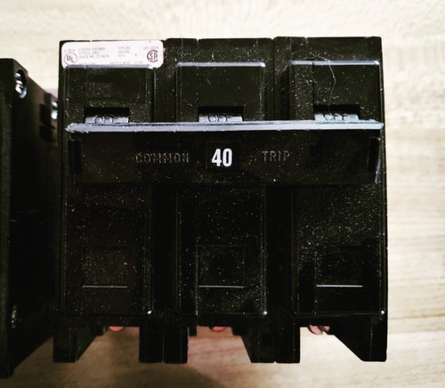 Cutler-Hammer BAB3040H Bolt-On Circuit Breaker 40A 3P 240V Type BA | eBay