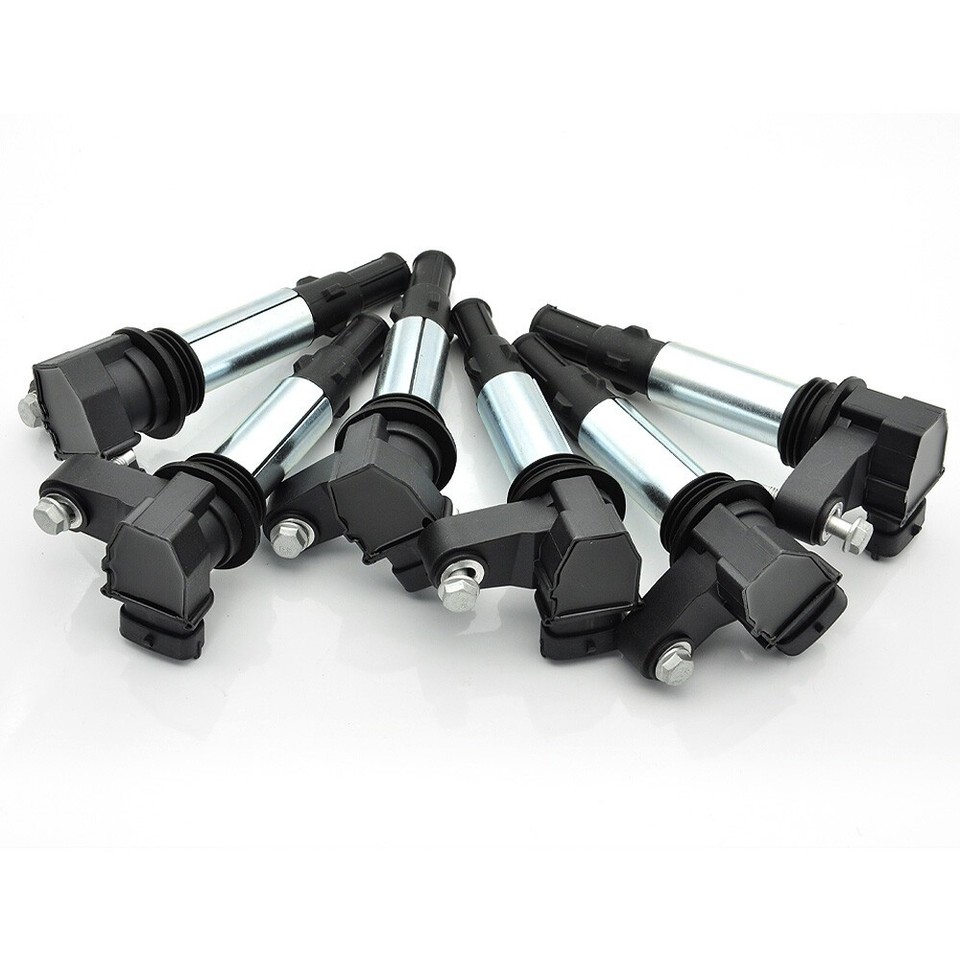 6X Ignition Coil Set And 6pcs Spark Plug for Buick Cadillac CTS GMC 3 ...