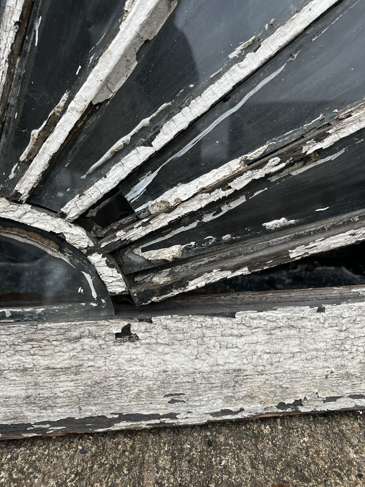 stunning vintage c1880 arched transom window spider web design 70” x 23 ...