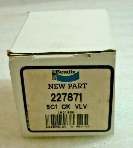 Bendix 1/2" Check Valve SC1 800372, pn 227871 | eBay