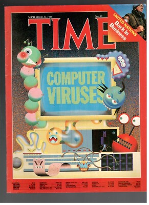 Time Magazine September 26, 1988 Computer Viruses Terror IN The PC ...