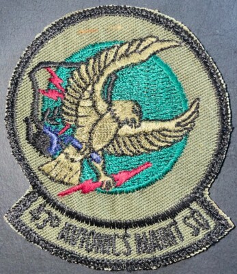 USAF OD 43D Avionics Maintenance Squadron Patch with Hook Used A989 | eBay