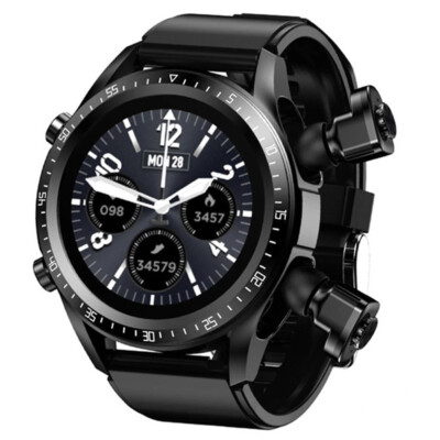 Smart Watch Men Smartwatch 2 In 1 Wireless Stereo Mini Earbuds for iOS ...