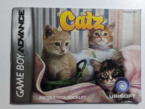Manual Only - Nintendo Game Boy Advance Catz | eBay