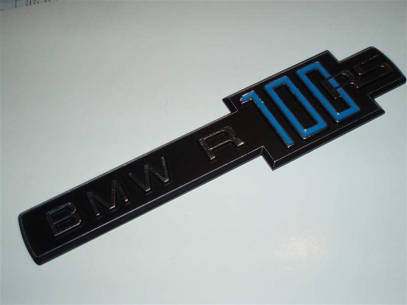 NEW BMW R100RS ENGINE PLATE EMBLEM Plate Emblem TYPE Plate Bracket pn ...